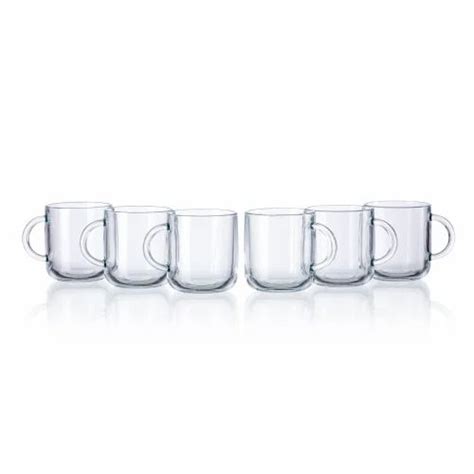 Pasabahce Iconic Glass Tea Coffee Milk Mug 245 Ml 6 Pcs Set Clear At Rs 1539set In Bengaluru