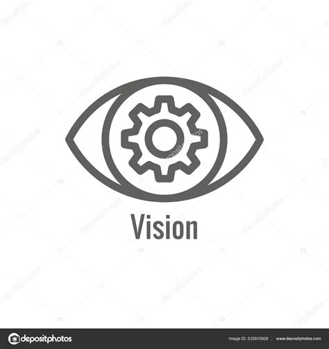 Mission Icon Use Core Values Mission Statements Stock Vector By