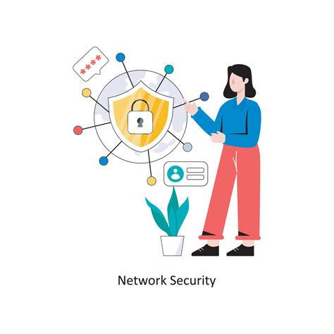 Network Security Flat Style Design Vector Illustration Stock Illustration 24434635 Vector Art