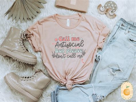 Call Me Antisocial Png Sublimation Download Sublimation Etsy