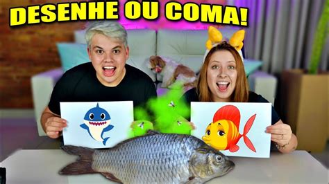 QUEM PINTAR O PIOR DESENHO COME YouTube