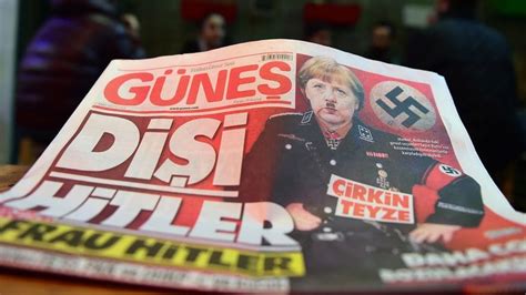 Frau Hitle Diario Oficialista Turco Publicó Un Fotomontaje De
