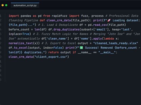 Clean Validate And Automate Excel Or Csv Data Using Python Upwork