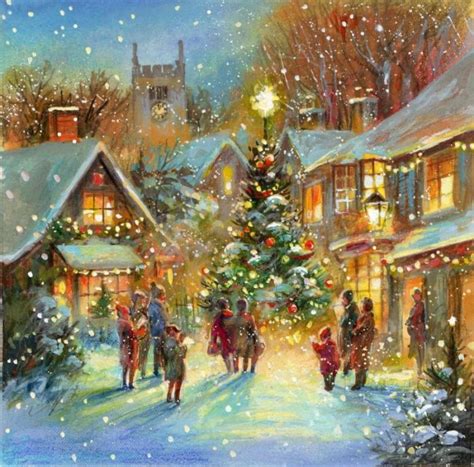 Pin By Yuuyuu On クリスマス Christmas Scenes Vintage Christmas Christmas