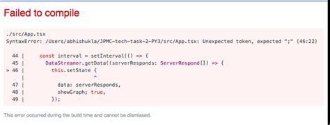 Error In Apptsx · Issue 289 · Insidesherpajpmc Tech Task 2 · Github