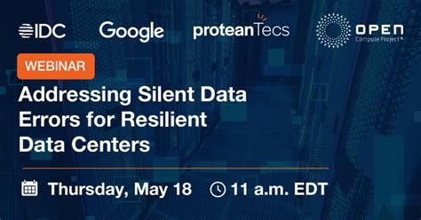 ProteanTecs To Present In Open Compute Project OCP Webinar On Silent Data Errors For Resilient