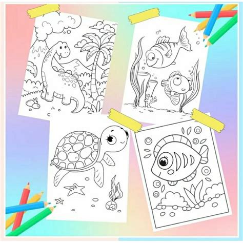 Jual Kertas Mewarnai Gambar Pesawat Shopee Indonesia