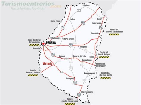 Rutas A Paraná Entre Ríos Turismo Cómo Llegar Planos Y Mapas