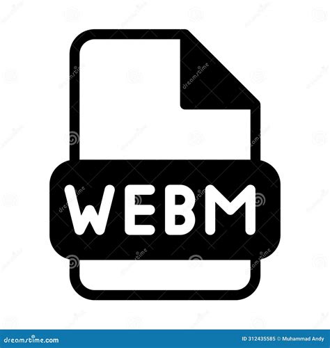 Webm File Format Video Icons Web Files Label Icon Stock Illustration Illustration Of Document