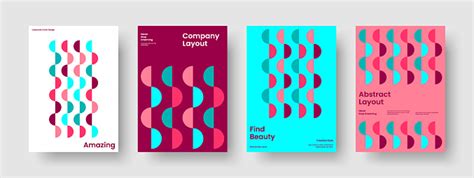 Tata Letak Latar Belakang Abstrak Template Laporan Modern Desain Poster