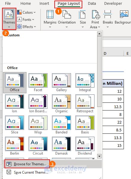 How To Add The Excel Feathered Theme Exceldemy