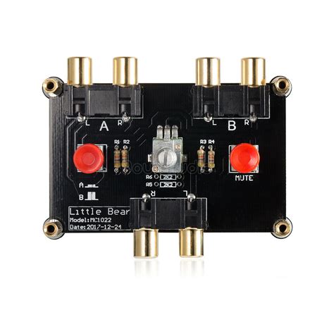Tragbar 2 Port Audio Splitter Umschalter Stereo Auswahl Switcher Box