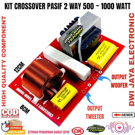 Jual KIT CROSSOVER PASIF 2 WAY 1000 WATT Shopee Indonesia