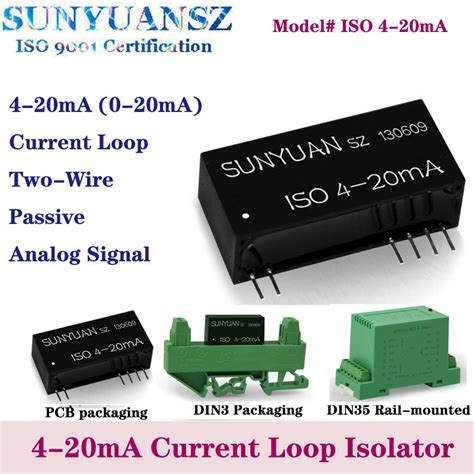 Pcb Mounted 2 Wire 4 20ma Passive Current Loop Analog Signal Isolator Converter Module Ic