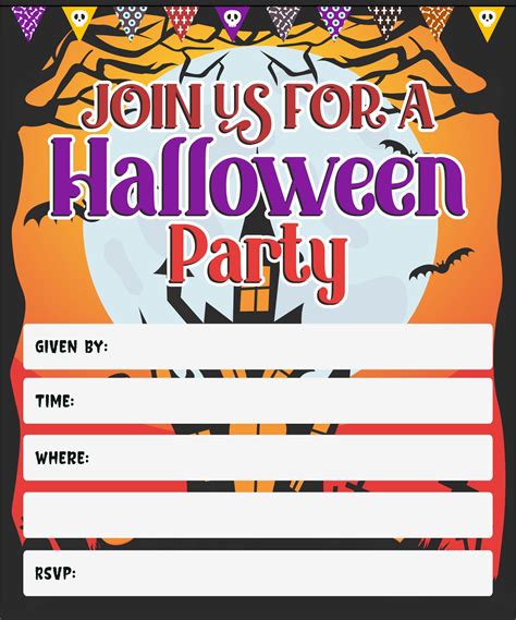 Adult Halloween Party Invitations 15 Free Pdf Printables Printablee