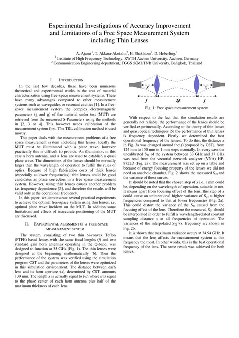 pdf experimental investigations of accuracy improvement and