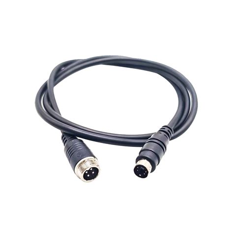 Pcs Aviation Electrical Cable Gx To Mini Din Male Adapter Pin Male To Male Cable Cordset M