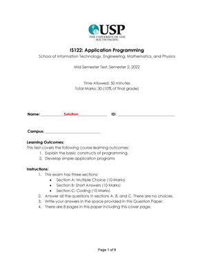 Solution For Students Paper Is S Final Pdf Is Information Systems Ii Faculty Of