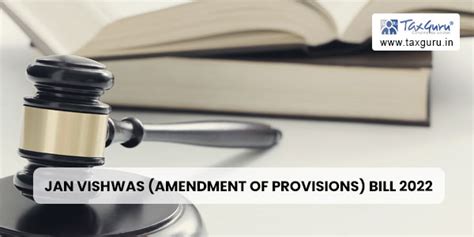 Jan Vishwas Amendment Of Provisions Bill 2022