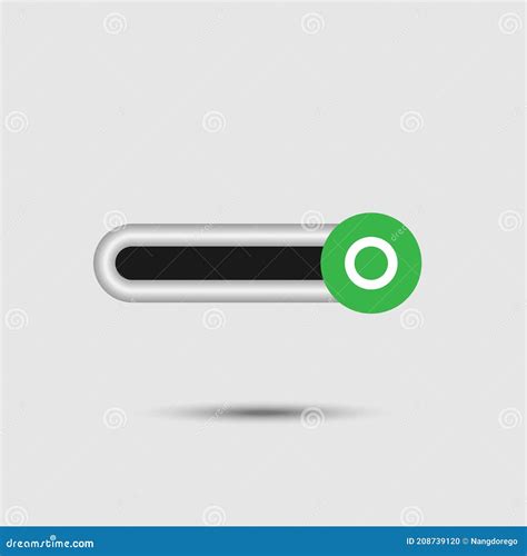 On Off Slider Style Power Button With Green Button The On Button Are