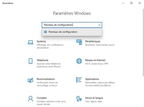 Comment Ouvrir Le Panneau De Configuration Sur Windows