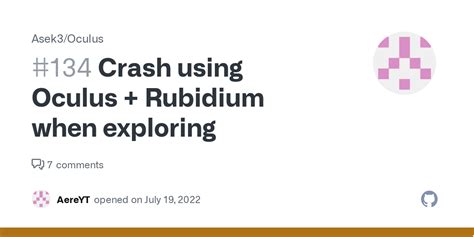 Crash Using Oculus Rubidium When Exploring · Issue 134 · Asek3