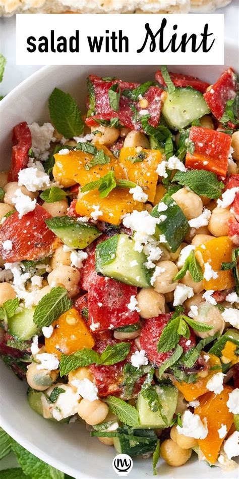 Salad With Mint Perfect For Summer Recipe Mint Salad Recipes