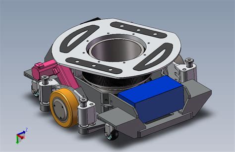 B9顶升旋转agv（）solidworks 2018模型图纸下载 懒石网