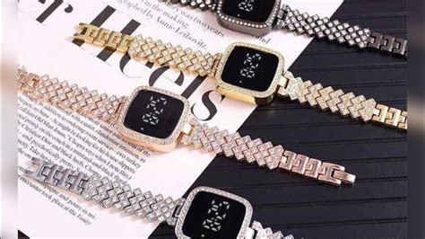 Stylish Ladies Touch Screen Stone Led Watch Link In Comments Youtube