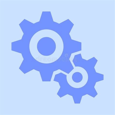Setting Gear Illustration Vector Setting Gear Icon Vector Stock Vector Illustration Of