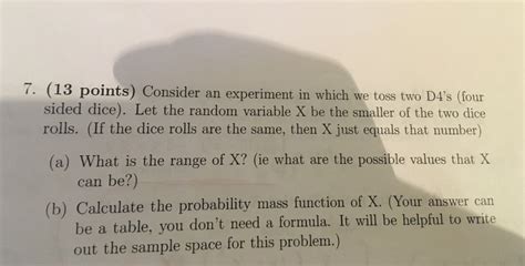 solved 7 13 points consider an experiment in which we