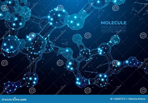 Scientific Molecule Background For Medicine Science Technology
