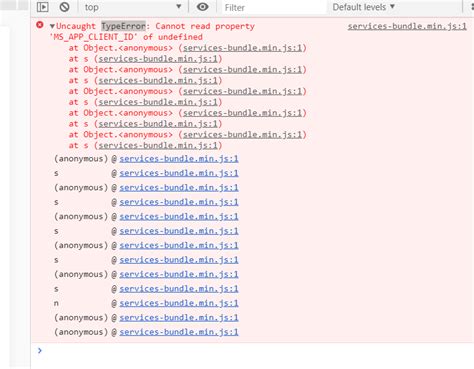 Typeerror Cannot Read Property Msappclientid Of Undefined · Issue