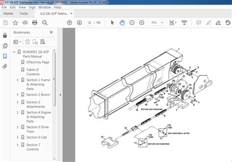Jlg G6 42p Telehandler Parts Manual Pdf Download Heydownloads