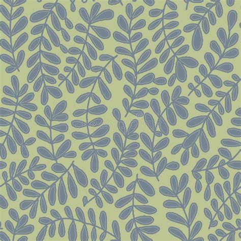 Leaf Pattern Design For Textile Stock Illustration Illustration Of