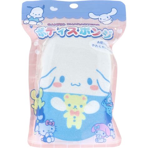 【楽天市場】【100円ｸｰﾎﾟﾝp5倍当店ﾊﾞﾅｰよりｴﾝﾄﾘｰ獲得】サンリオキャラクターズ ボディスポンジ シナモロール 1個入 シナモン