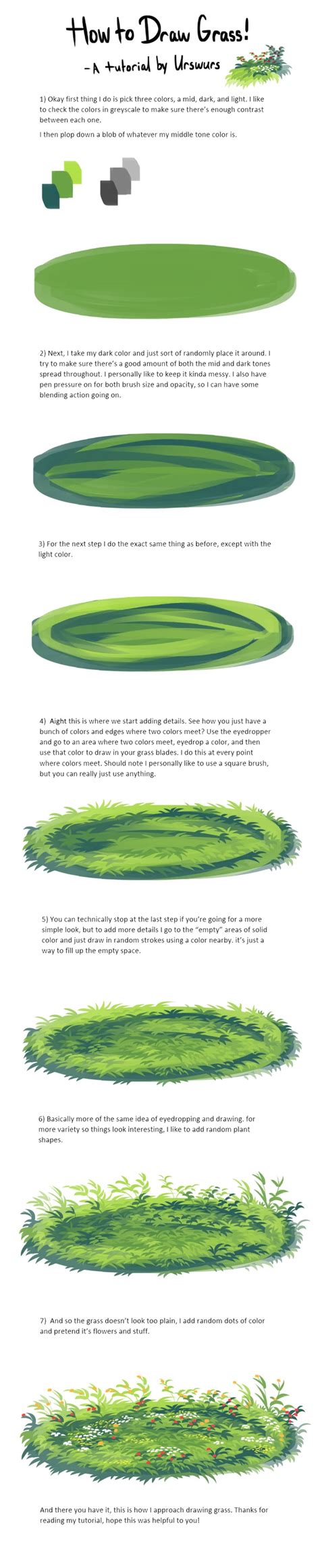 How To Draw Grass Deviantart