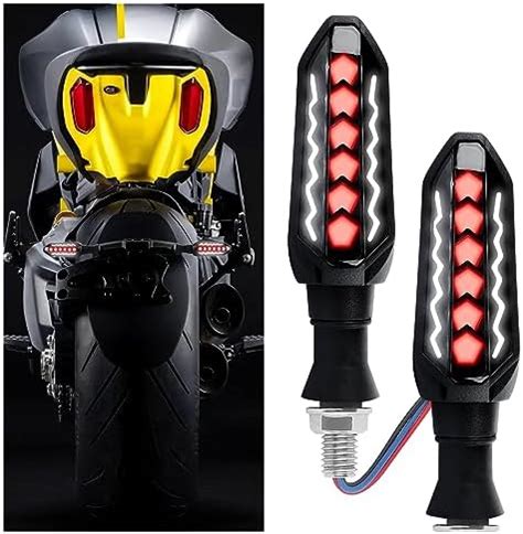 Amazon Carleef 2PCS Motorcycle Turn Signals LED Cool Flowing