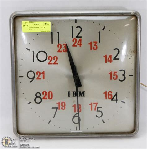 Vintage Ibm School Clock Electric Kastner Auctions