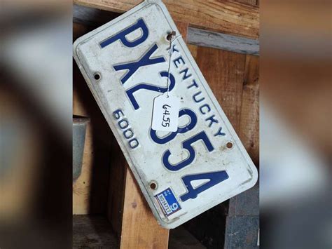 Kentucky License Plate Northern Kentucky Auction Llc