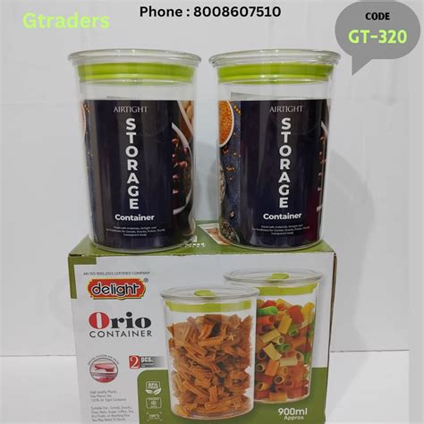 Plastic Orio Xellent Containers 900 Ml Pack Of 2 At ₹ 160set In