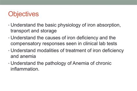 Iron Deficiency Anemia Management Risk Factors Physiology Of Iron