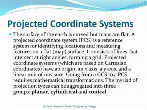 Coordinate System Geographical Coordinate System Pptx
