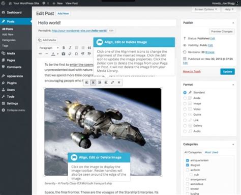 Modificare O Eliminare Un Immagine Su WordPress Assistenza WordPress
