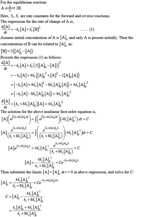 Solved Chapter 20C Problem 2P Solution Atkins Physical Chemistry