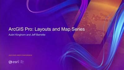 ArcGIS Pro Layouts And Map Series Esri Videos GIS Events ArcGIS Products Industries