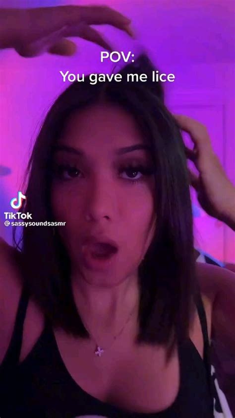 U Gave Me Lice 😒 Credit Sassysoundsasmr Asmr Video Oddly Satisfying