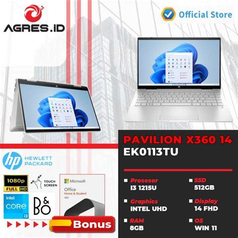 Jual Hp Pavilion X Ek Tu I U Gb Ssd Irisxe Win Ohs Fhd Ips In Touch