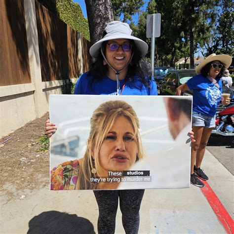 Sag Aftra Strike Signs Scene From The Picket Lines