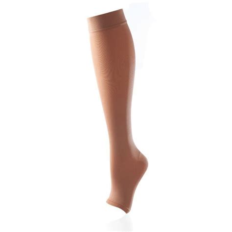 Activa Class 1 Below Knee Compression Stockings Open Toe Sand Small